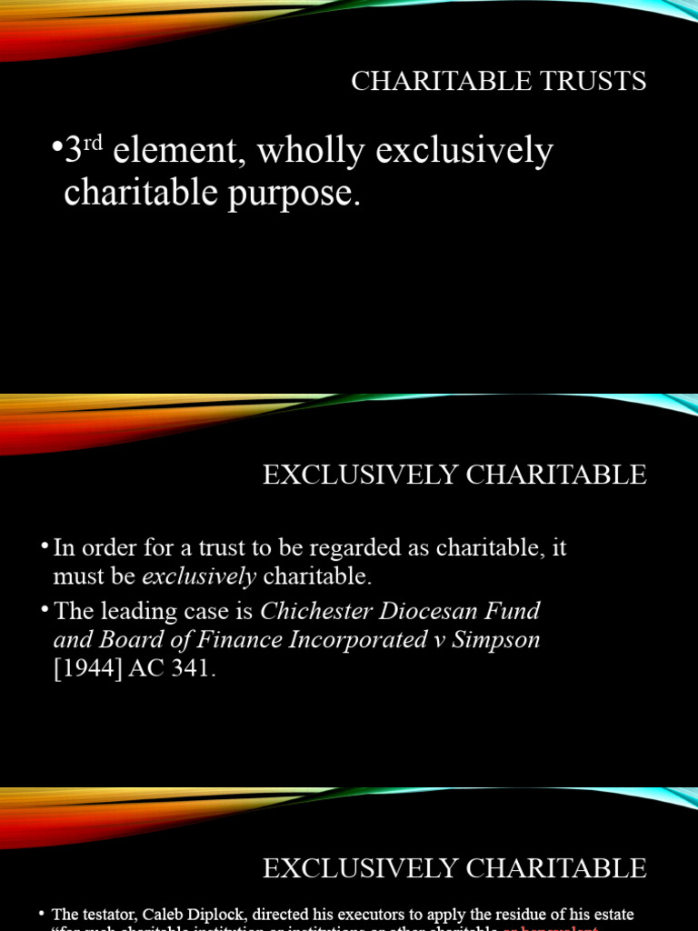 Charitable Trusts and Legal Challenges | PDF | Charitable Organization ...