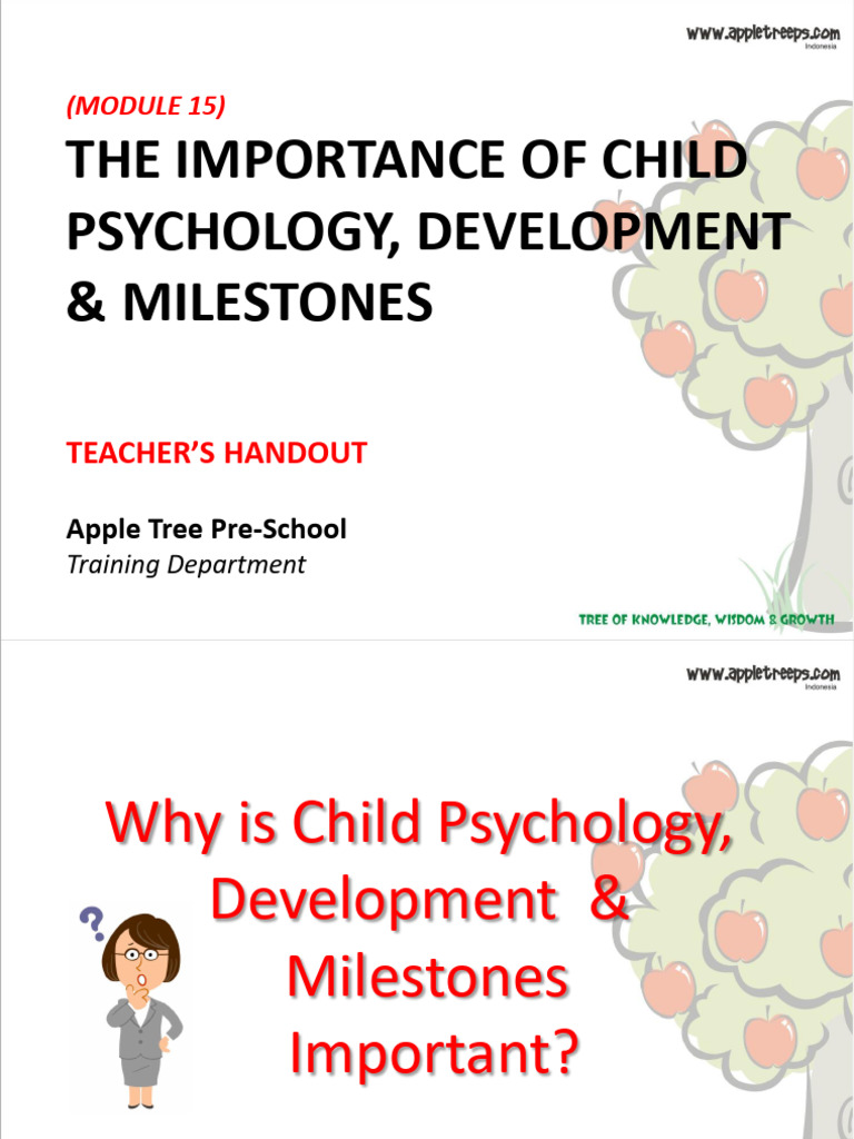 Child Psychology & Development Milestones | PDF | Developmental Psychology | Child Development