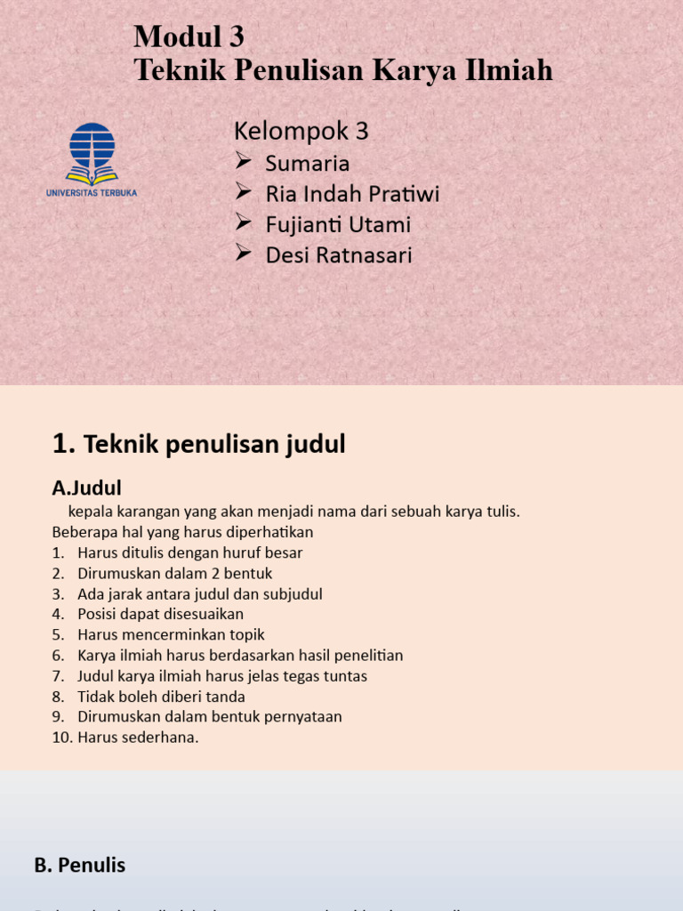 Pptteknik Penulisan Karya Ilmiah | PDF
