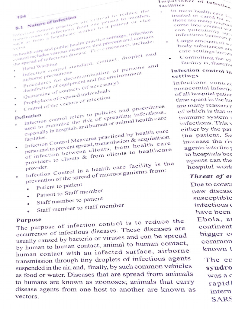 Infection Control Notes Pdf Personal Protective Equipment Hand
