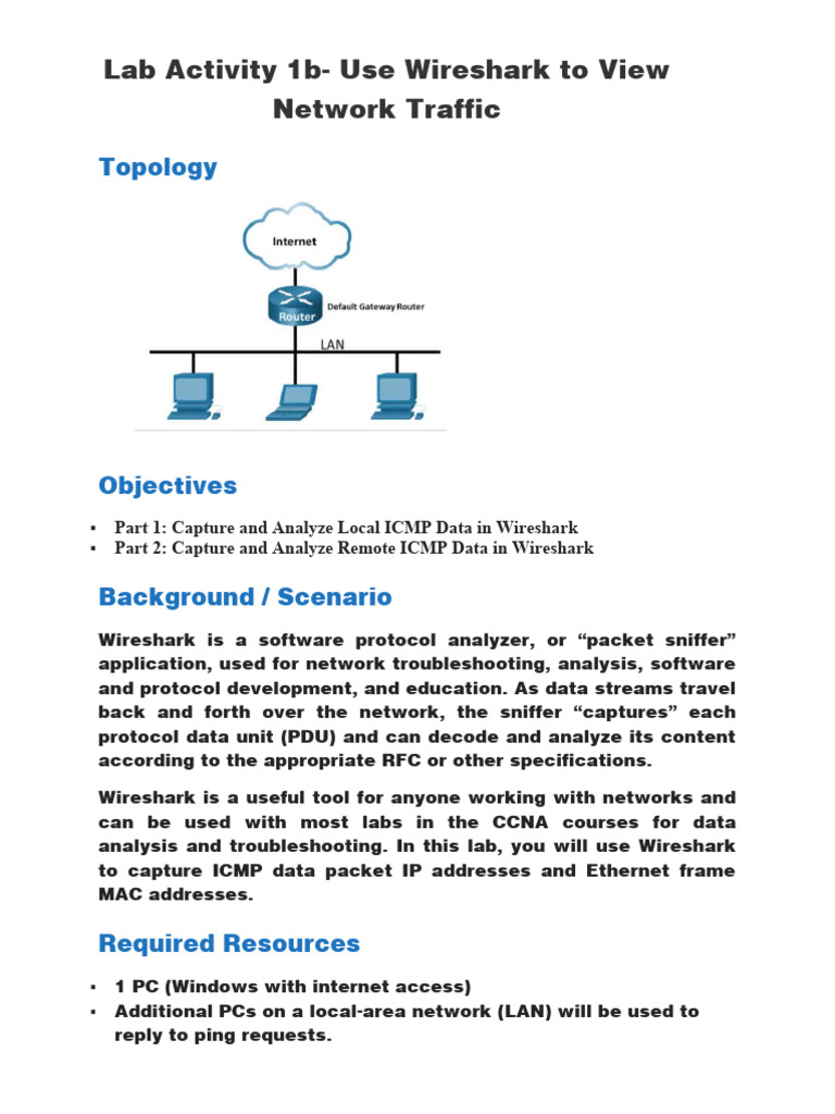 Lab 5 - Use Wireshark To View Network Traffic | PDF | Internet Protocols | Computer Network