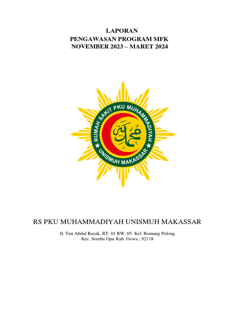 Ep d.1 Laporan Pemantauan Risiko Pengawasan Program MFK | PDF