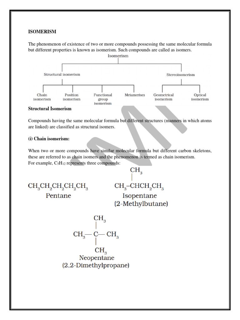 Isomerism in OC | PDF | Isomer | Molecules
