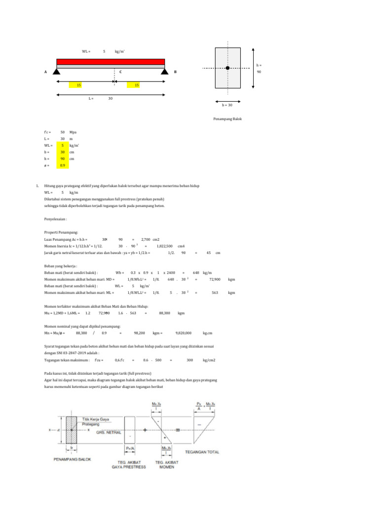 UTS Beton Pratekan | PDF