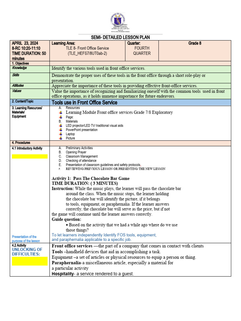 LP APRIL 22-26 (AutoRecovered) | Download Free PDF | Learning | Lesson Plan