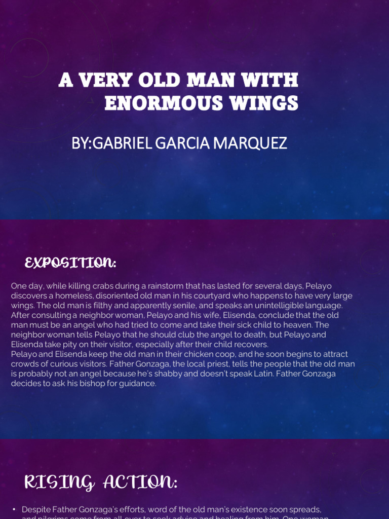 Slide Show About A Very Old Man With Enormous Wings | PDF