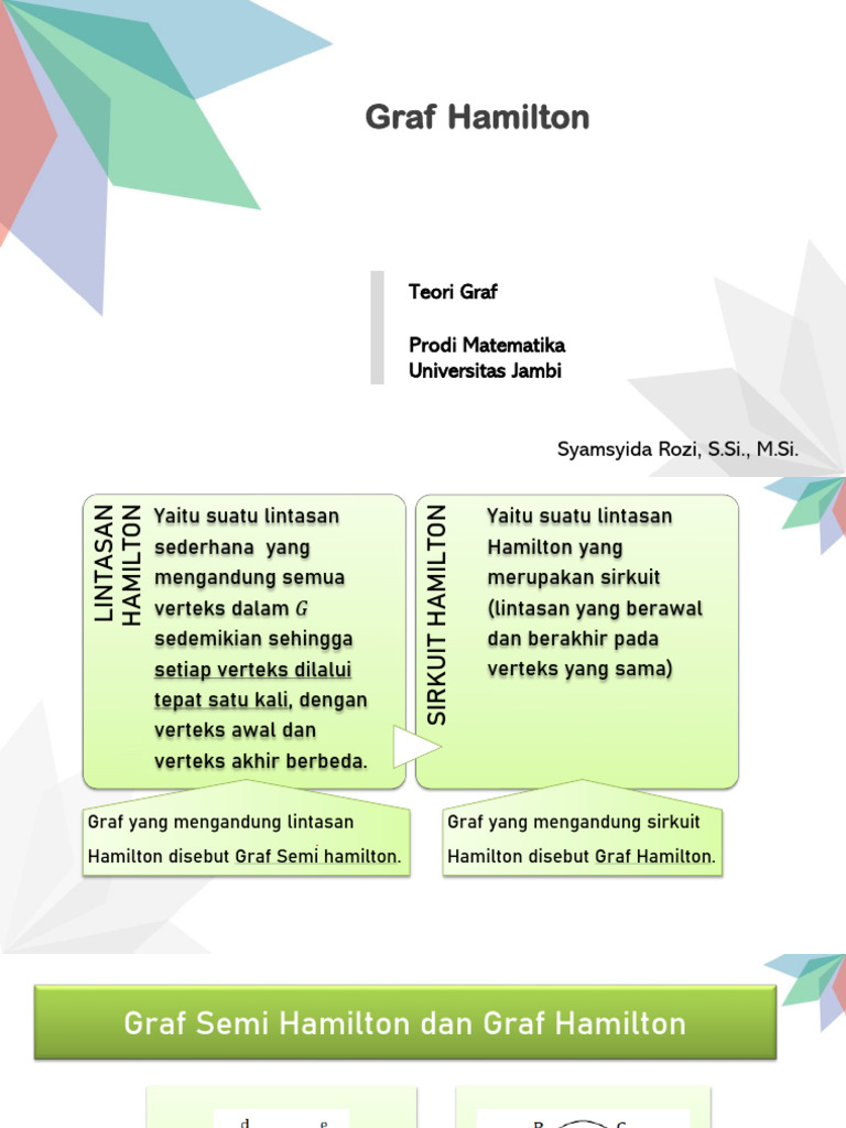 Graf Hamilton-Lintasan Terpendek | PDF