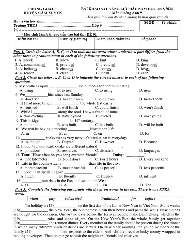 Anh 9 | PDF | Extraterrestrial Life