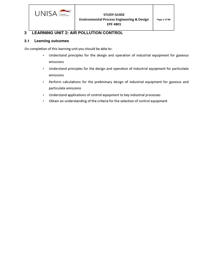 Learning Unit 2 | PDF | Combustion | N Ox