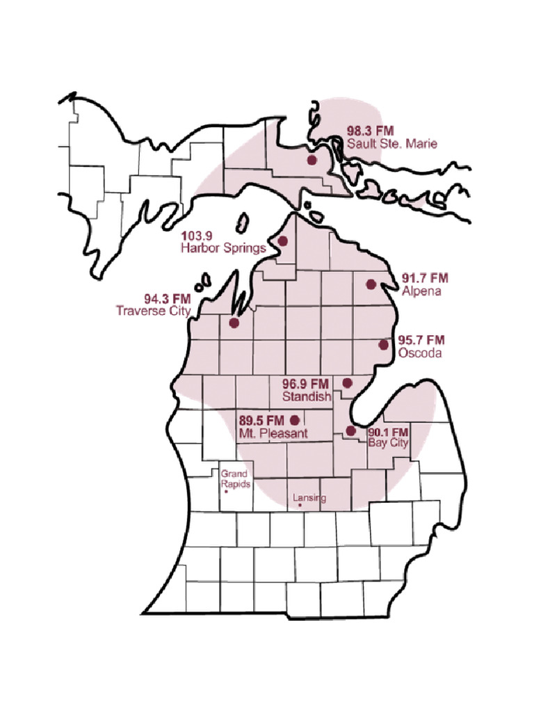 WCMU Coverage Map | PDF