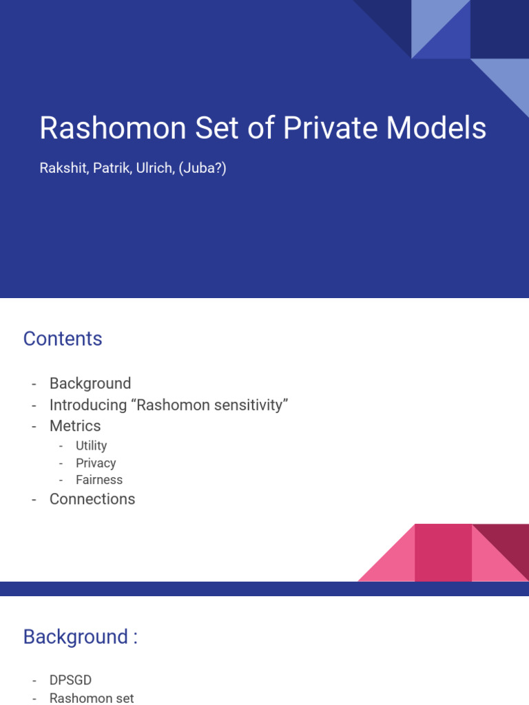 Rashomon Set of Private Models | PDF | Sensitivity And Specificity | Applied Mathematics