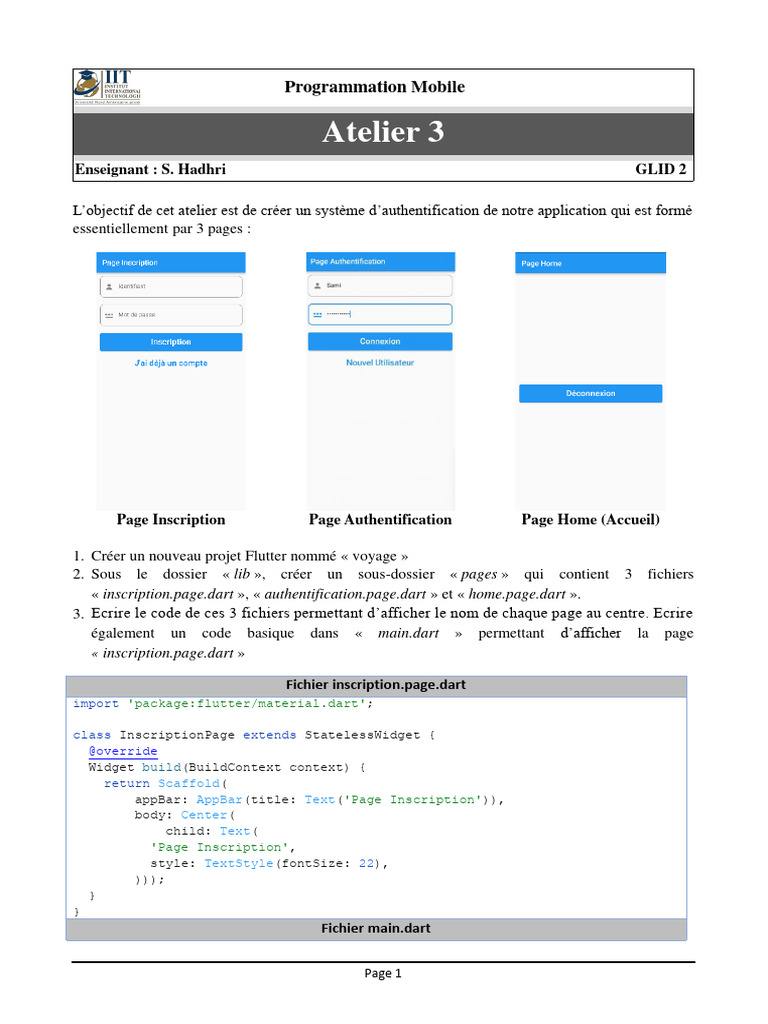 TP3 Flutter | PDF