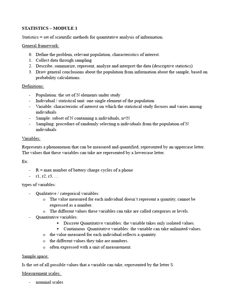 Statistics 101 | PDF | Probability Distribution | Variance