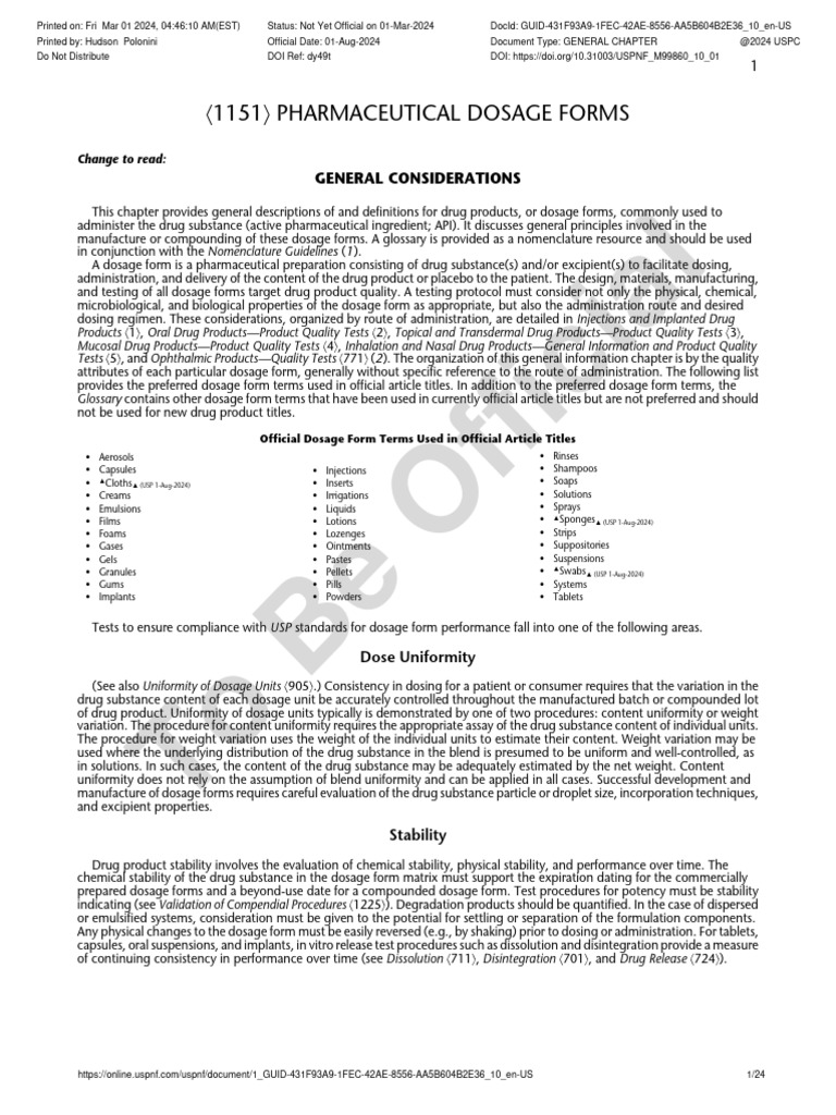 Pharmaceutical Dosage Forms Overview | PDF | Emulsion | Topical Medication