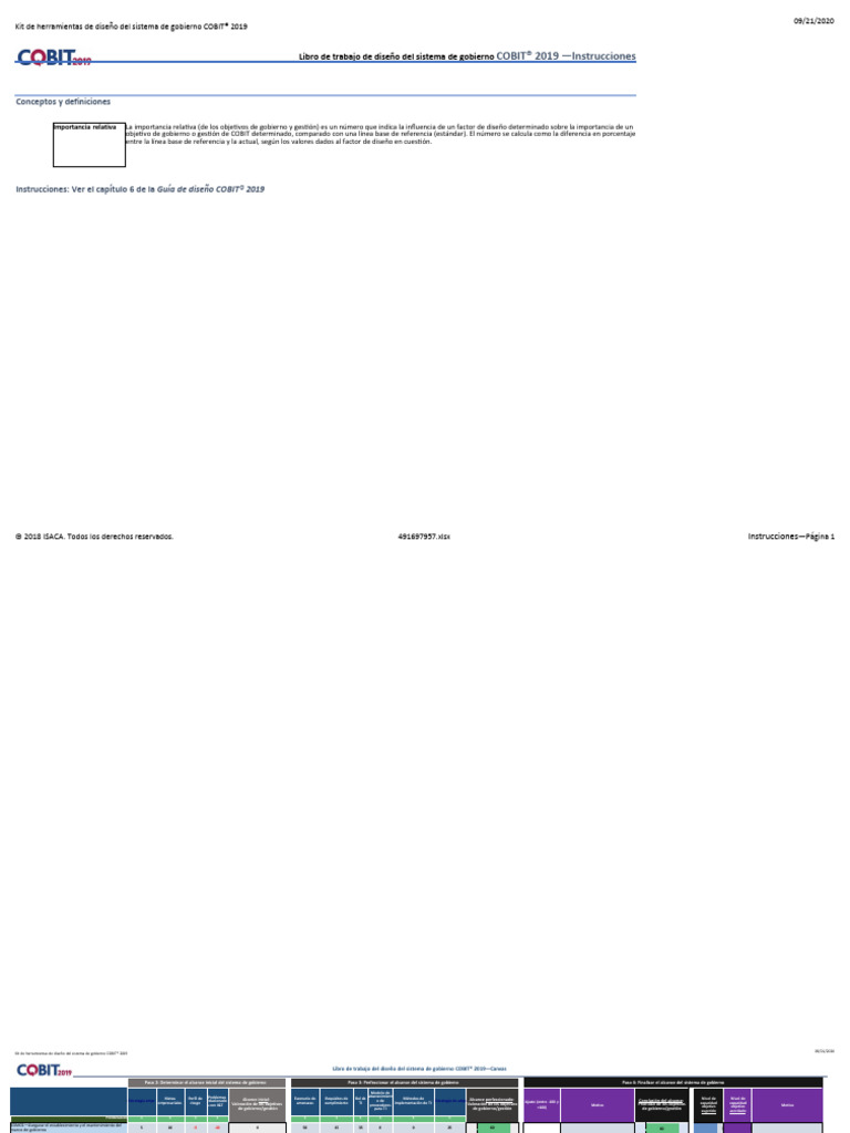 Cobit 2019 Design Toolkit TKT Spa 0719 | PDF | Cobit | Calidad (comercial) Cobit 2019 Design Toolkit TKT Spa 0719 | PDF | Cobit | Calidad (comercial)