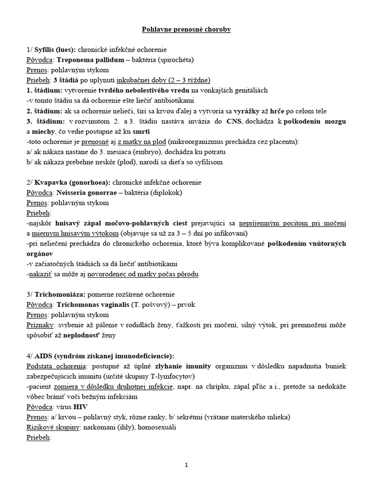 Ochorenia A Fylogeneza Rozmnozovacej Sustavy | PDF