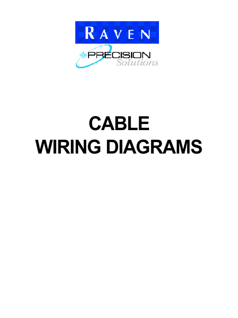 Cable Wiring Diagrams - Raven | Download Free PDF | Electrical ...