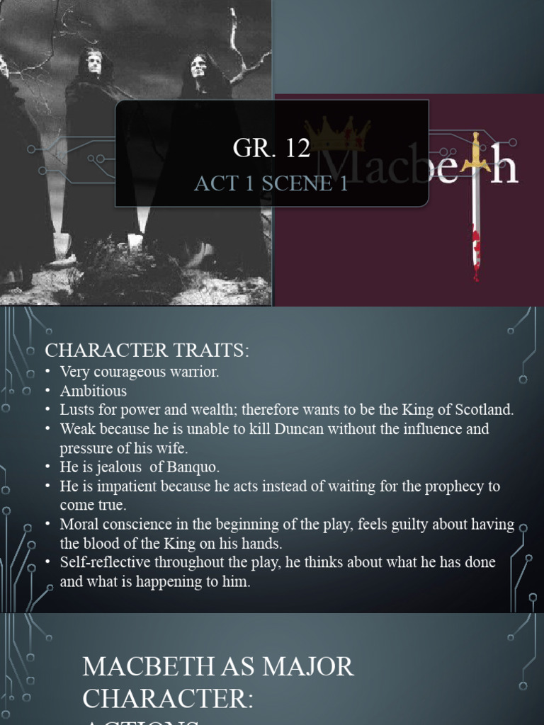 Macbeth Act 1 Scene 1 Analysis | PDF | Macbeth | Shakespearean Tragedies