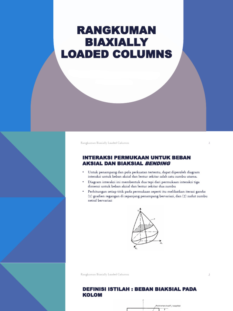Rangkuman Biaxially Loaded Columns - Beton | PDF