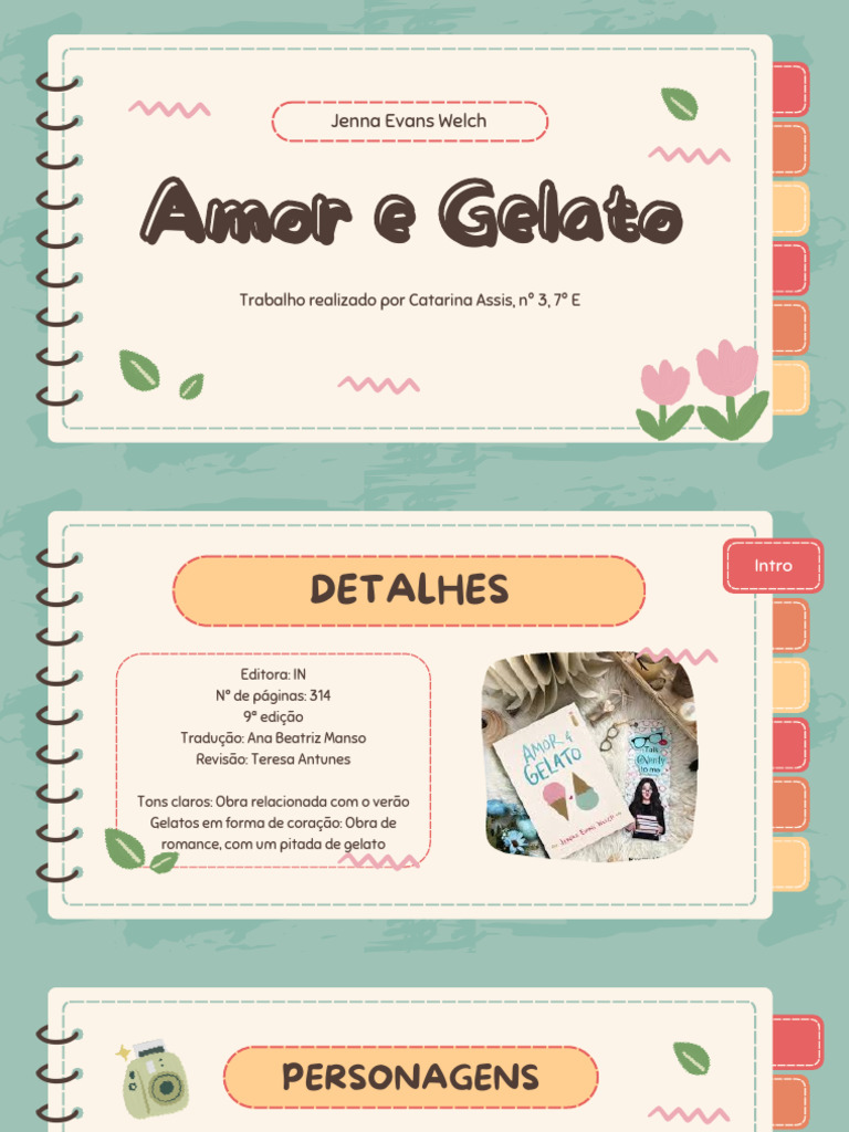 Amor e Gelato | PDF