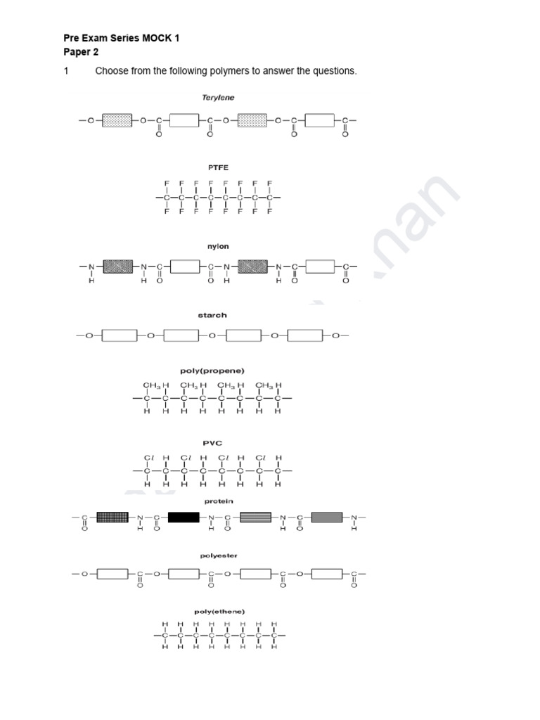 5070 Mock 1 P2 - 2024 | PDF | Chemical Reactions | Iron