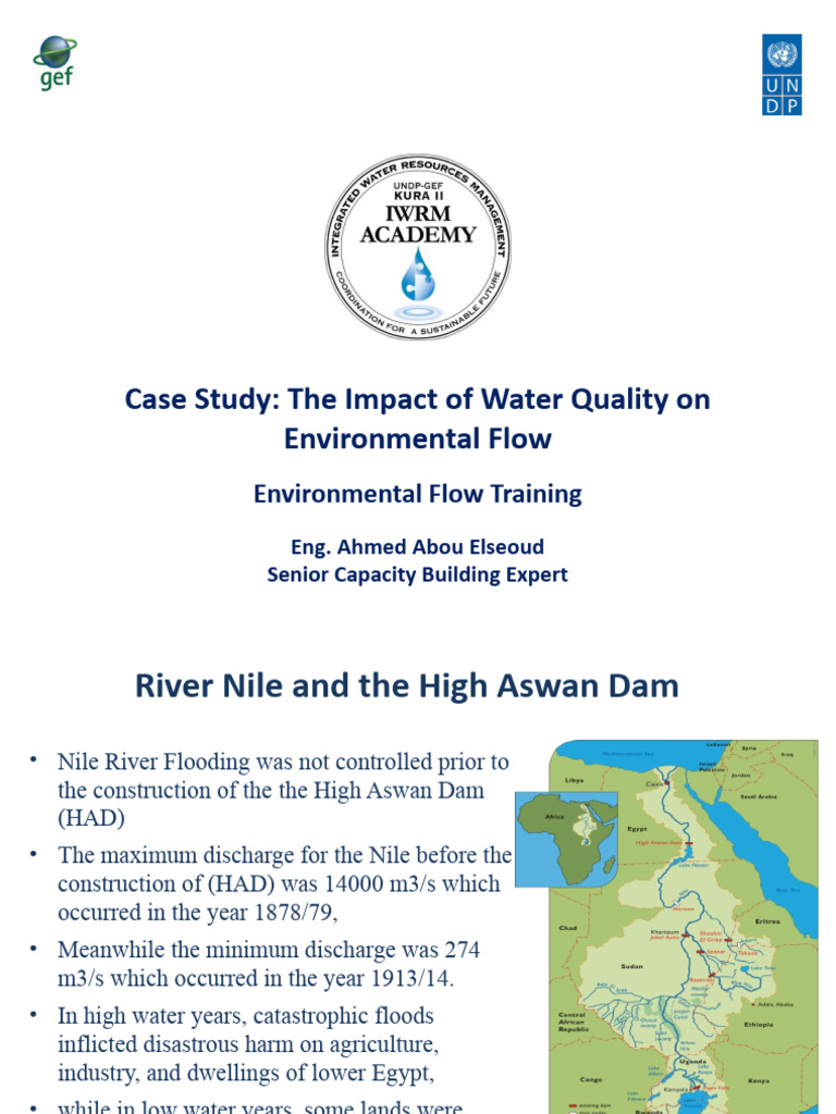 12 - EFlow Training - Session 8 - Case Study The Impact of Water Quality On Environmental Flow ...