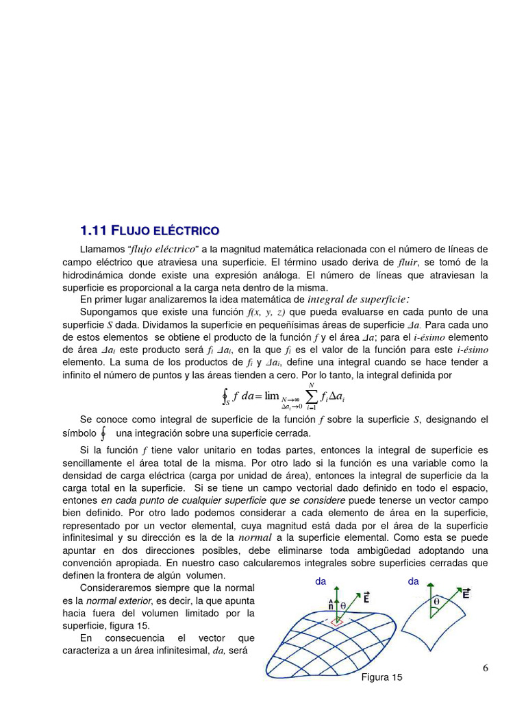 Flujo Eléctrico y Teorema de Gauss | PDF | Integral | Campo eléctrico