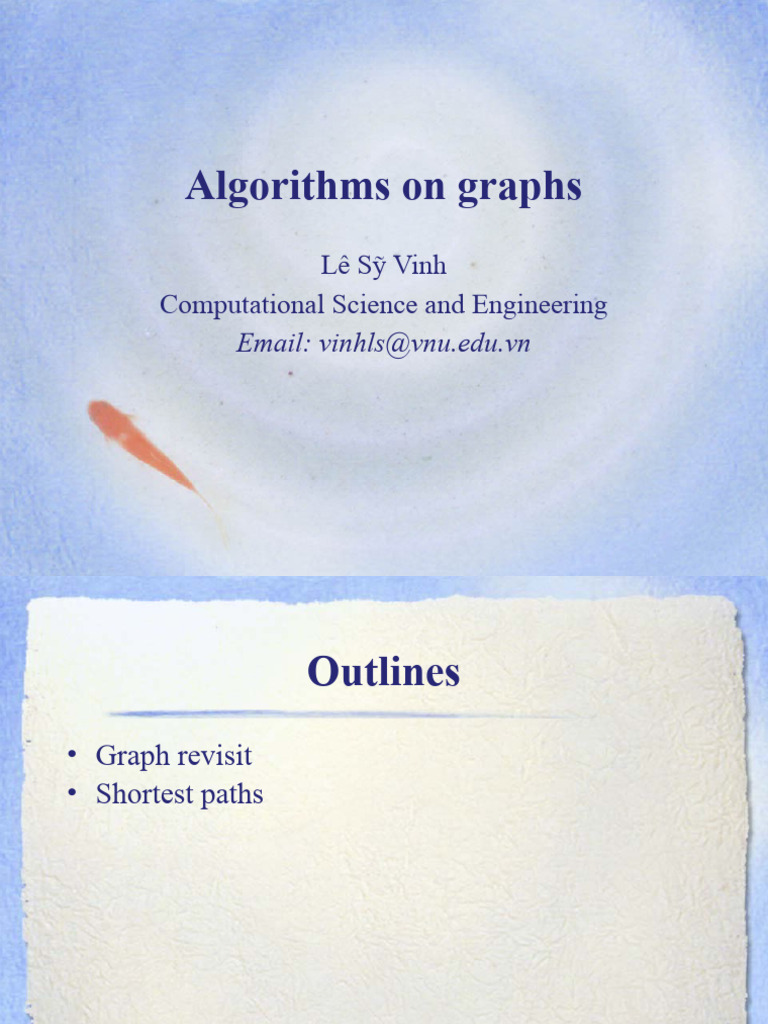 Lecture11 Graphs Part1 Pdf Algorithms Applied Mathematics