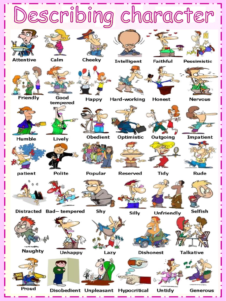Describing Character Kids | PDF