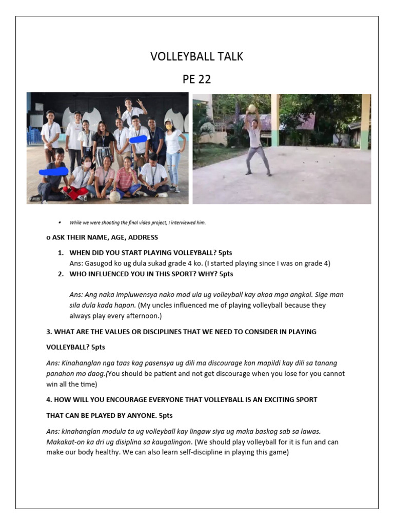 Volleyball Talk | PDF