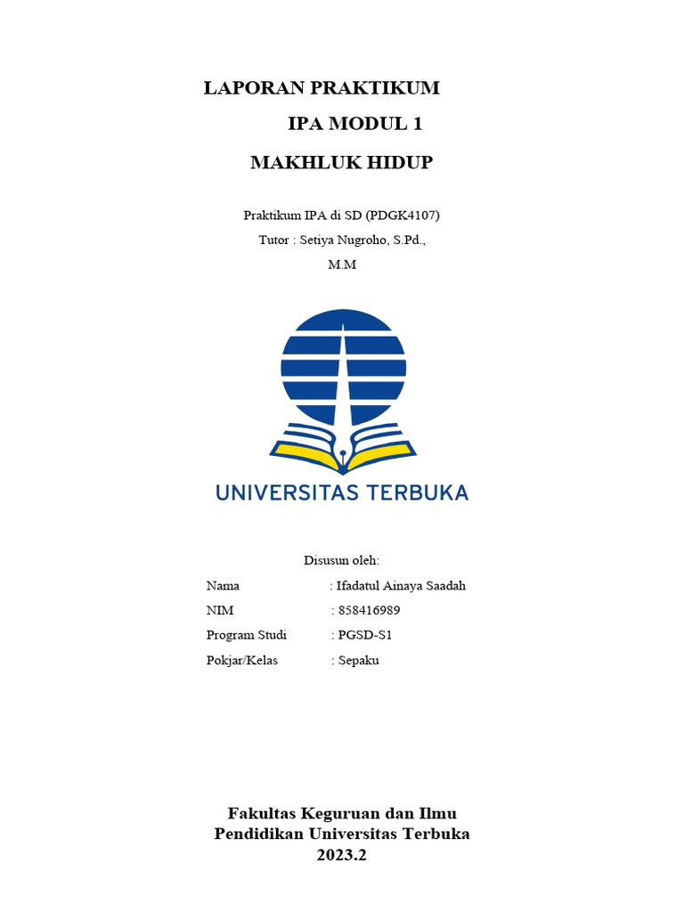 Laporan Praktikum Ipa Modul 1 KP 2 | PDF