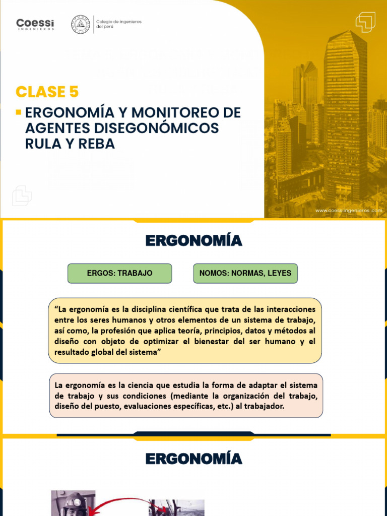 Clase 05 - Agentes Ergonómicos Parte I | PDF | Factores humanos y ...