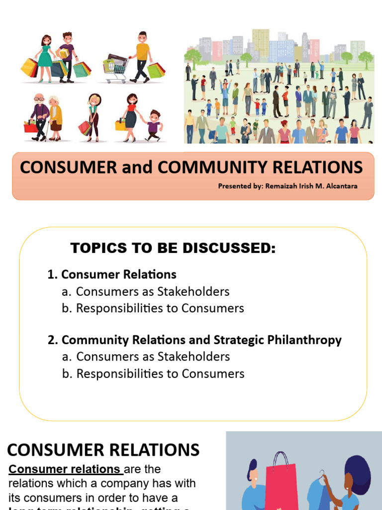 Consumer Relations and Community Relations | PDF | Food Safety | Employment