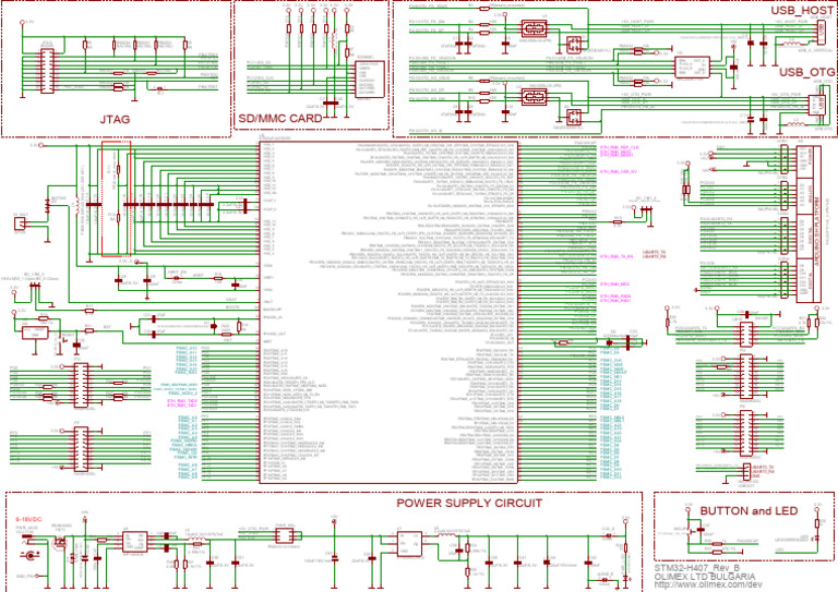 STM32-H407 Rev B SCH | PDF | Usb | Computer Standards