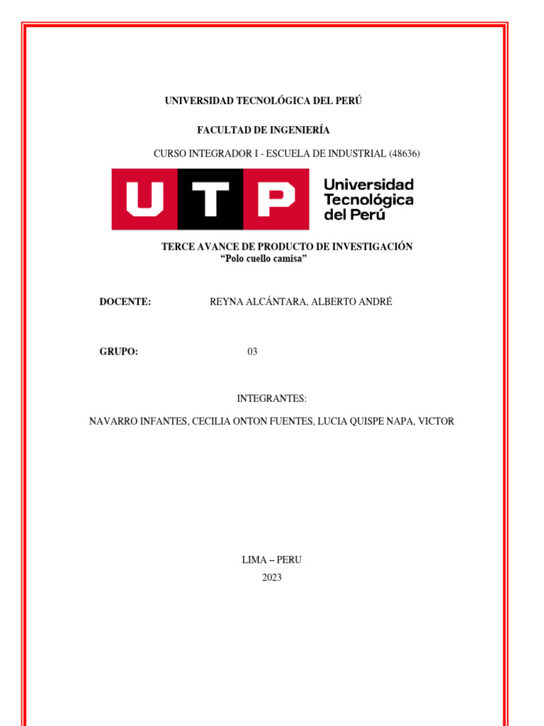 TERCER AVANCE DE INTEGRADOR Final | PDF | Business