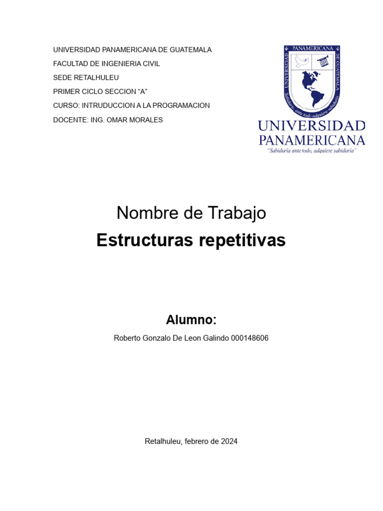 Estructuras Repetitivas | PDF