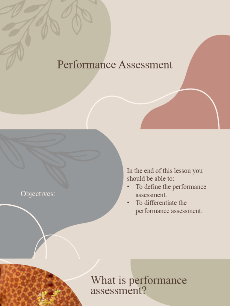 Performance Assessment | PDF | Educational Assessment | Dances