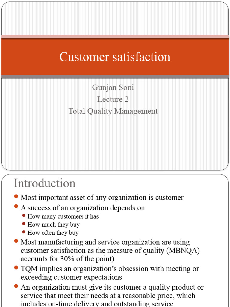 Customer Satisfaction | PDF | Survey Methodology | Customer Satisfaction