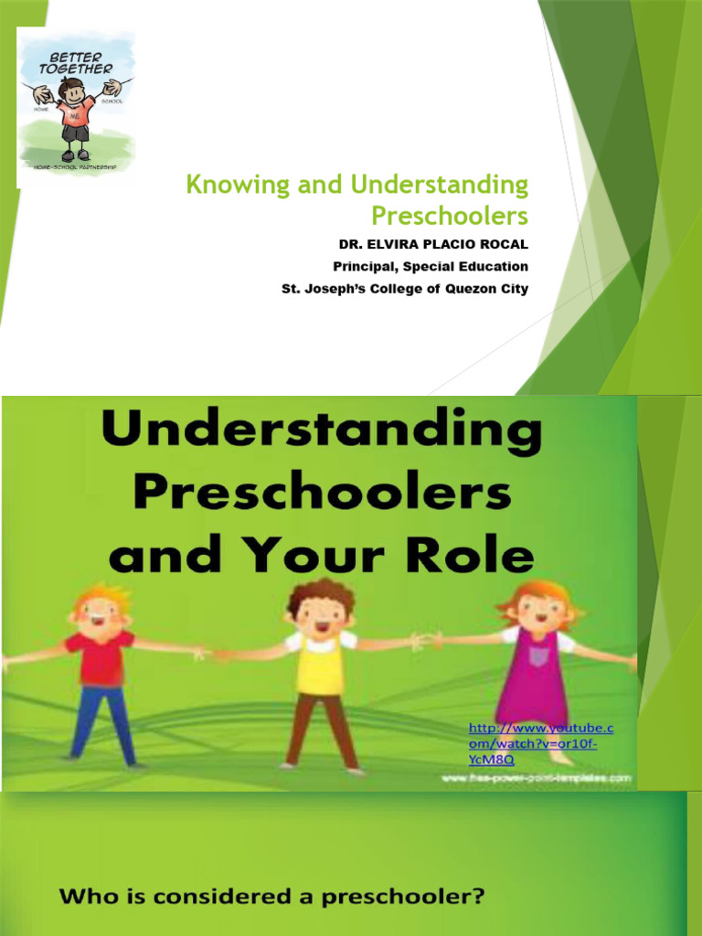 Knowing and Understanding Preschoolers | PDF | Learning | Preschool