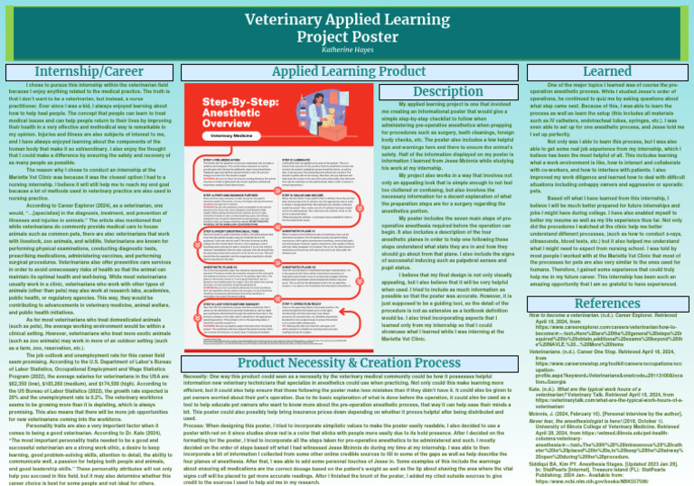 Applied Learning Project Tri-Fold Board Final Draft | PDF | Anesthesia ...