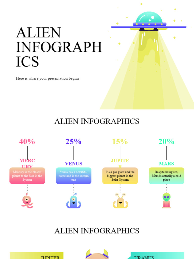 Alien Infographics by Slidesgo | PDF | Planets | Solar System