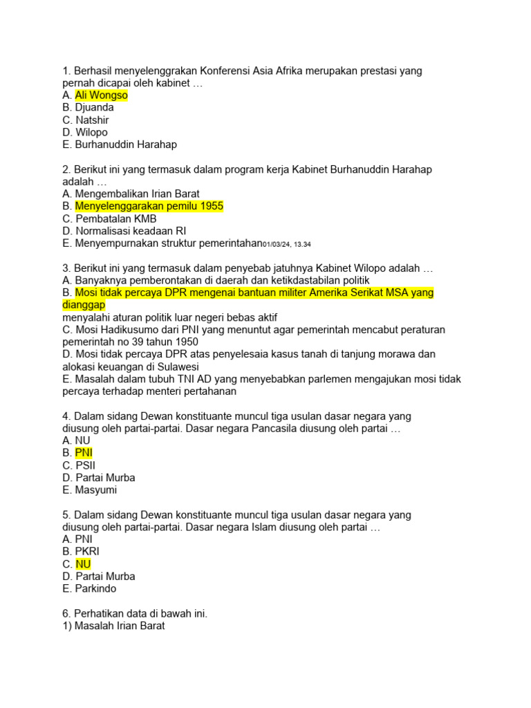 Latihan Soal Klas 12 JWB | PDF