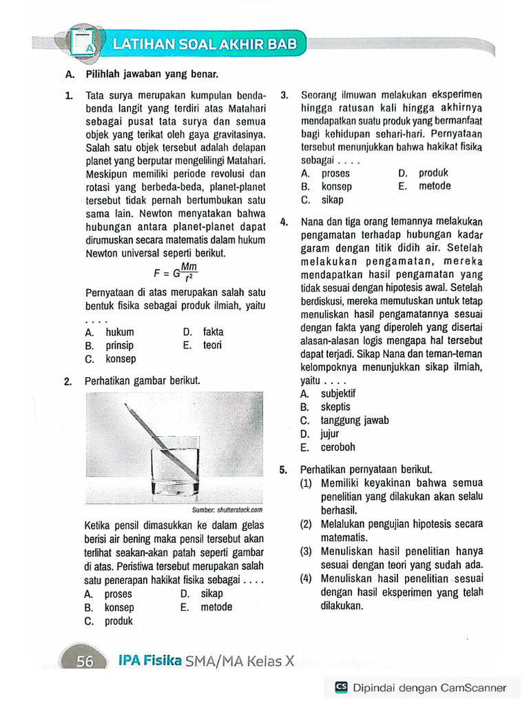 Latihan Soal Akhir Bab 1 KM | PDF
