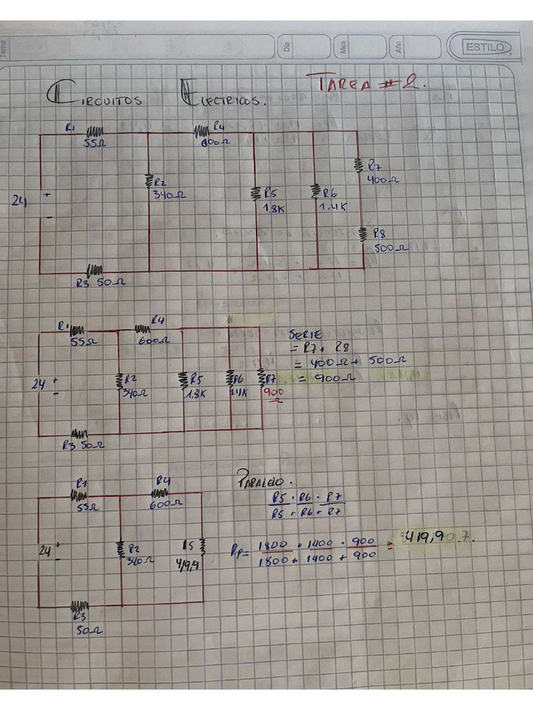 Tarea2 - Resistencias | PDF