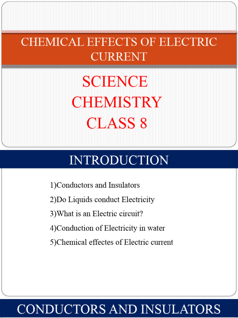 Chemical Effects of Electric Current | Download Free PDF | Redox ...