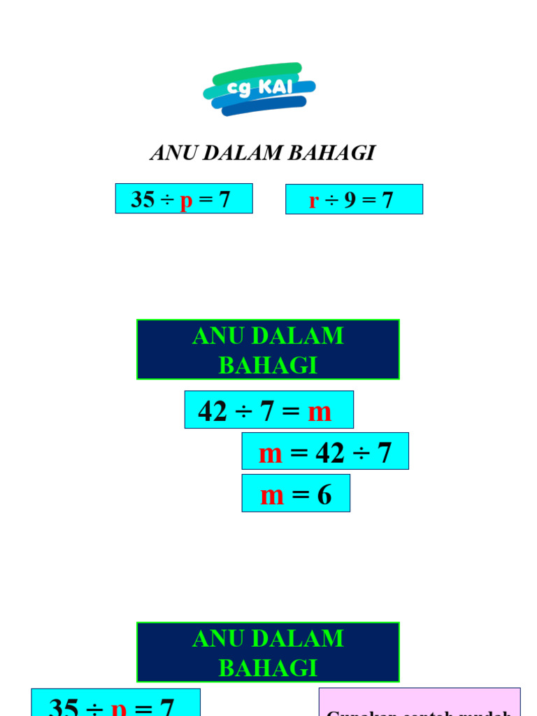 Anu Dalam Bahagi | PDF