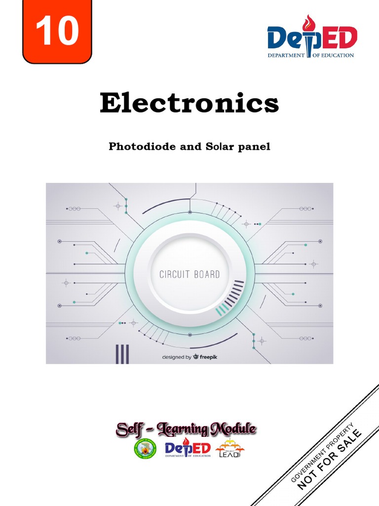 STE Electronics10 Photodiode and Solar | PDF | Photovoltaics | Solar Cell