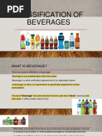 Classification and Categories of Beverages | PDF