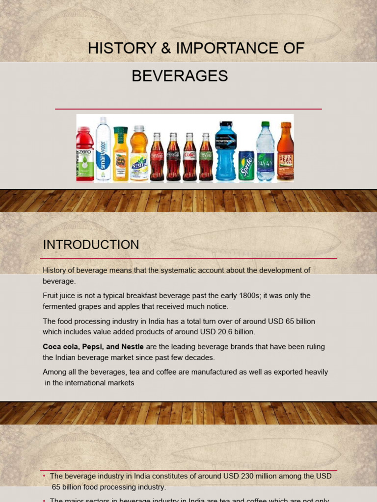 History of Beverages | PDF | Drink | Soft Drink