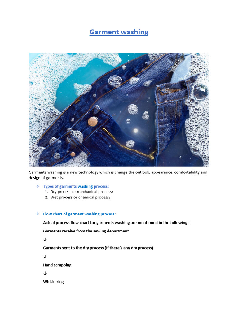 Washing Section | Download Free PDF | Clothing | Textile Arts